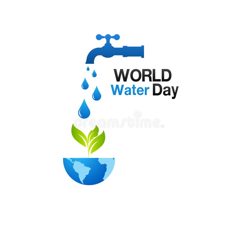 World Water Day March 22, Save Water Concept Vector Stock Vector ...