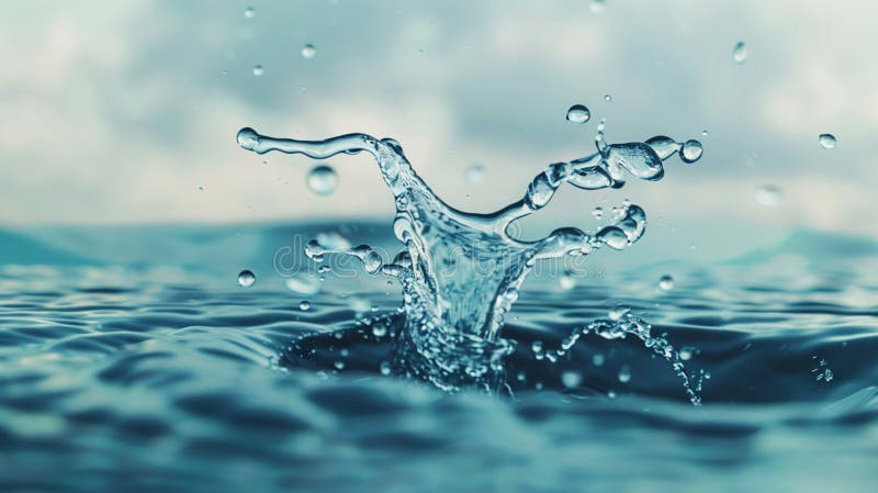 World Water Day Concept with Image of Part of World Map in Clean Water ...