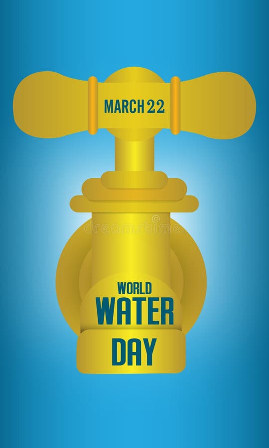 Save Water World Water Day Concept Stock Illustration Illustration