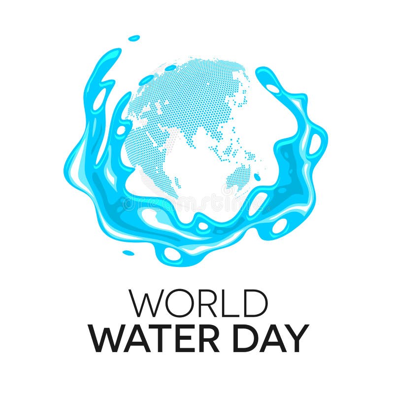 World Water Day Sign and Badge Stock Vector - Illustration of friendly ...