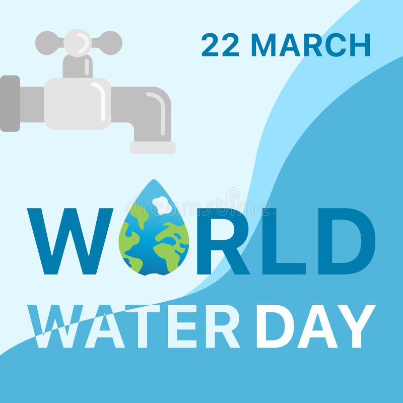 World Water Day Illustration Poster. Save Water Web Template, Flyer ...