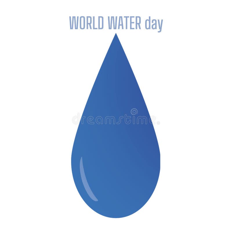 World Water Day with Water Splash Illustration on a Transparent ...