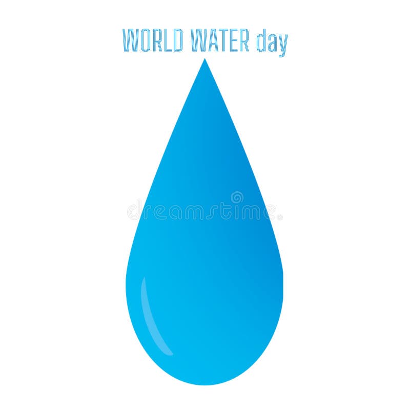 World Water Day Illustration on a Transparent Background Stock Photo ...