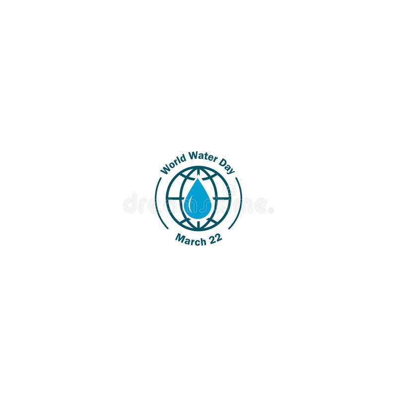 World Water Day Logo, World Water Day Label Vector Graphics Stock ...