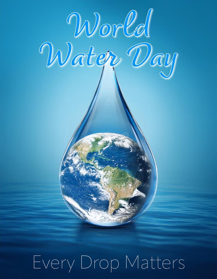 World Water Day Poster Design Stock Illustration - Illustration of ...