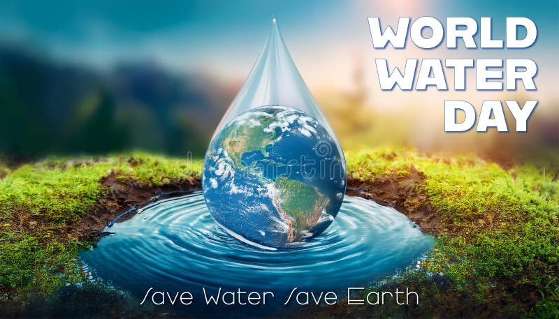 World Water Day Poster Design Stock Illustration - Illustration of ...