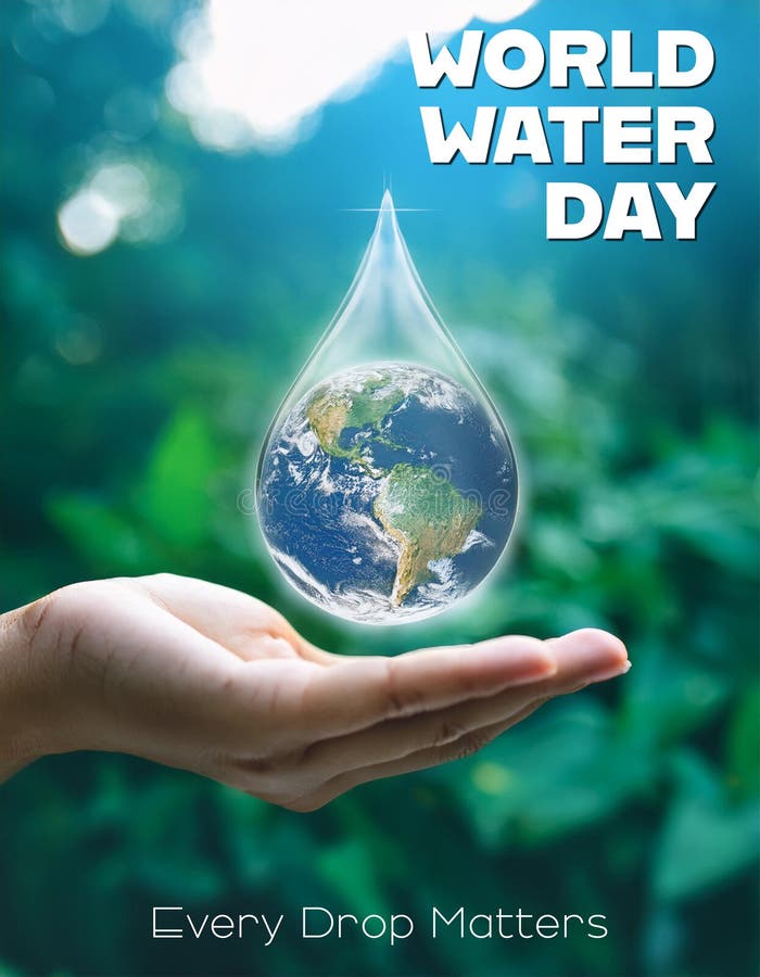 World Water Day Poster Design Stock Illustration - Illustration of ...