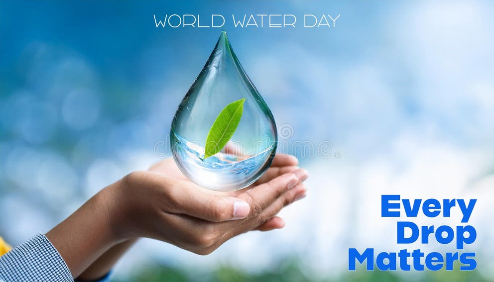 World Water Day Poster Design Stock Illustration - Illustration of ...