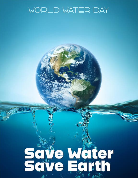 World Water Day Poster Design Stock Illustration - Illustration of life ...