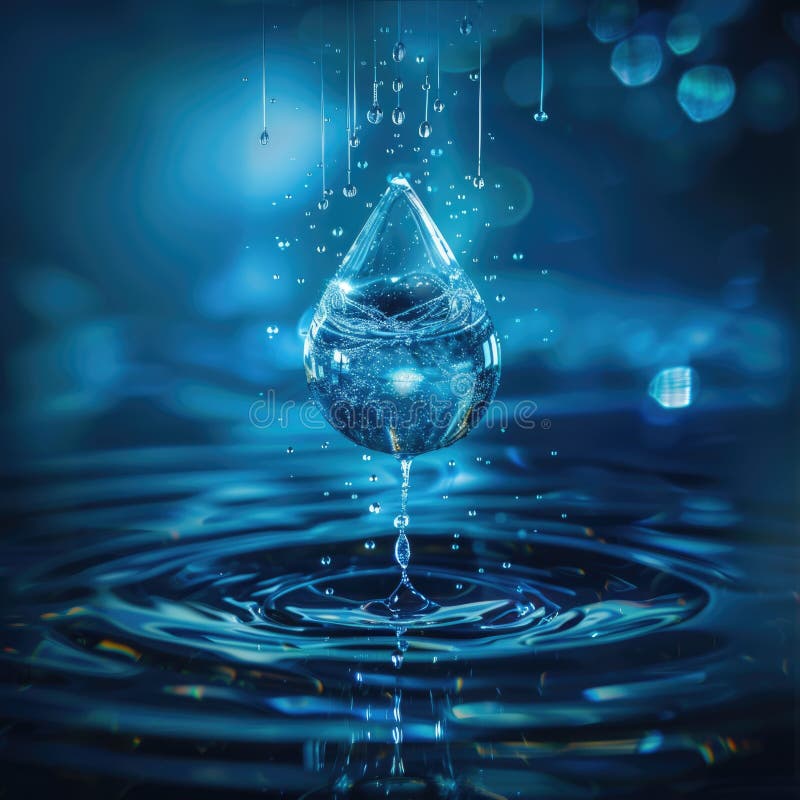 World Water Day. Water Splash. Ai Generated Stock Image - Image of ...