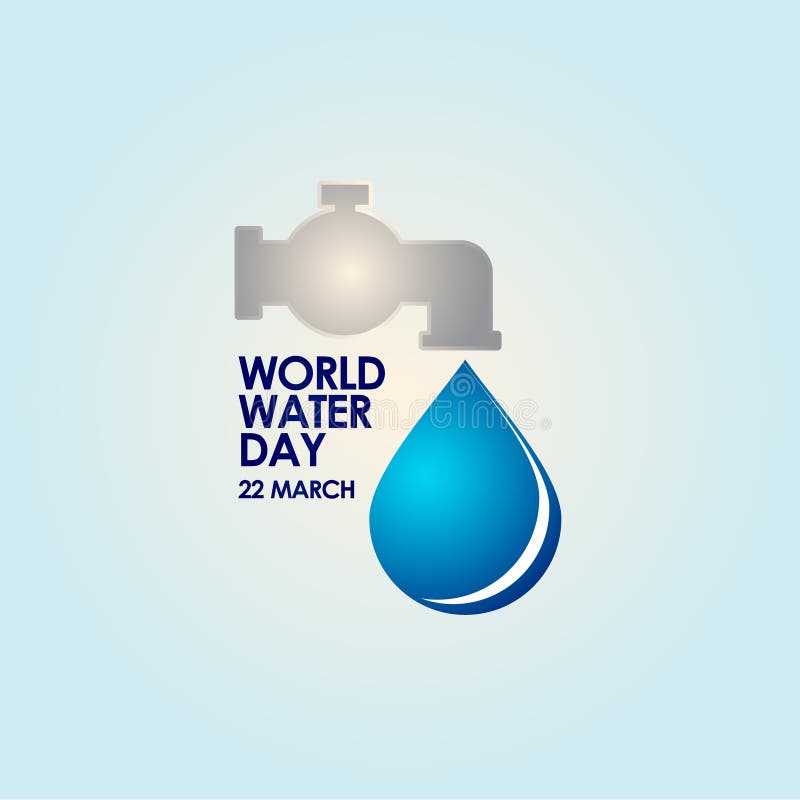 World Water Day Vector for Banner Print Stock Vector - Illustration of ...