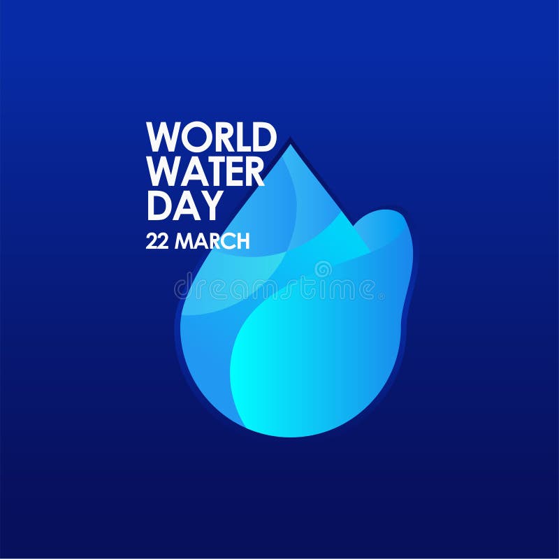 World Water Day Vector for Banner Print Stock Illustration ...