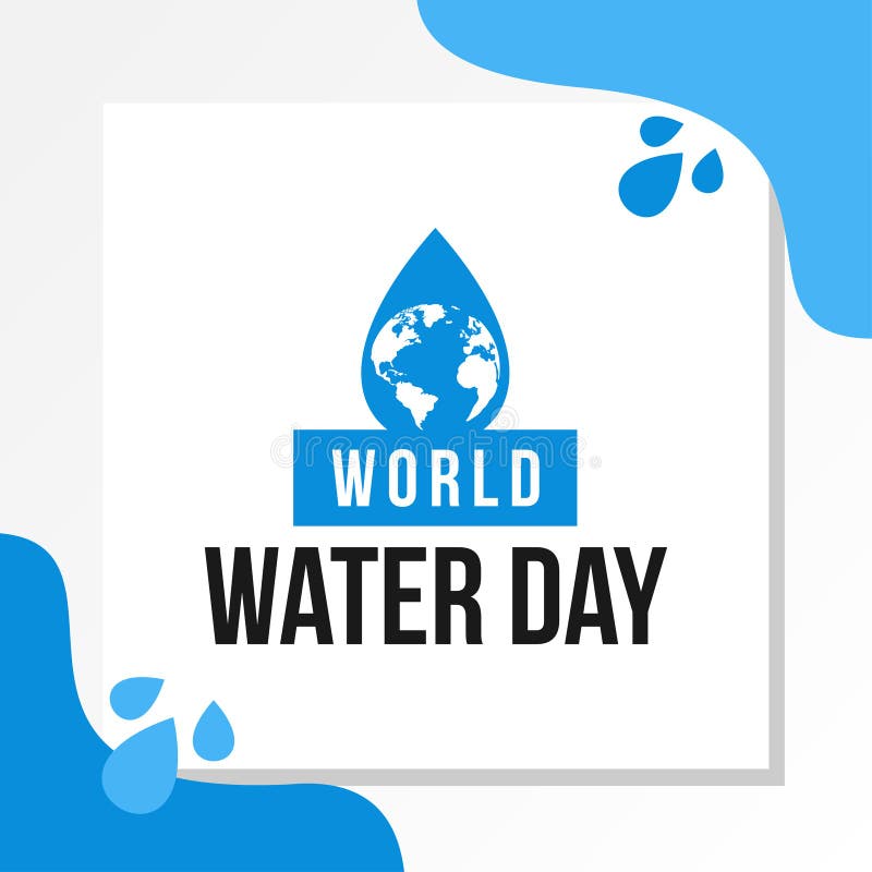 World Water Day Vector Design for Banner or Background Stock Vector ...