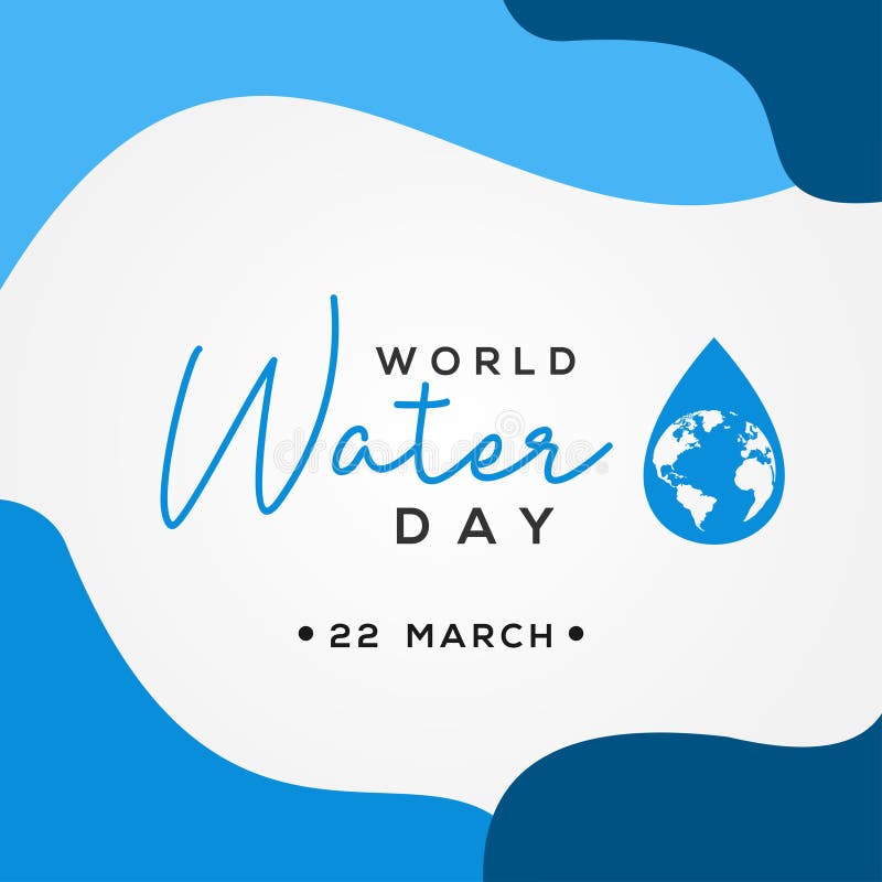 World Water Day Vector Design for Banner or Background Stock Vector ...
