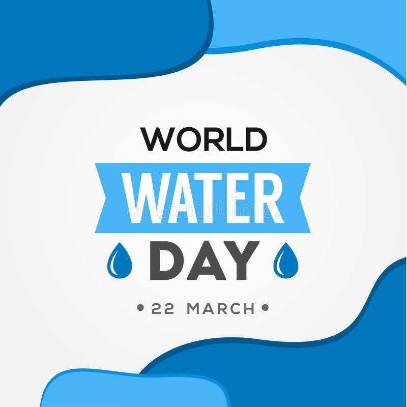 World Water Day Vector Design for Banner or Background Stock Vector ...