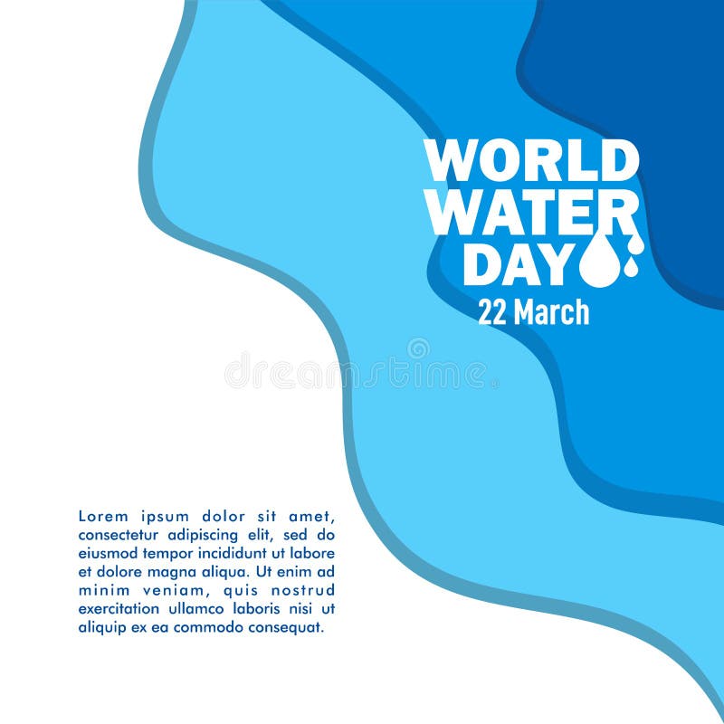 World Water Day Vector Template Design Illustration Stock Vector ...