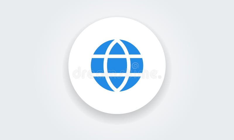 World Web, Earth Globe, Website Icon Contact Vector Illustration Stock ...