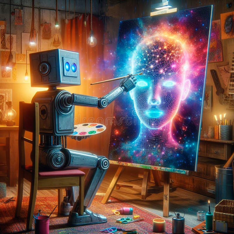 In a World Where Artificial Intelligence and Creativity Merge, a Robot ...