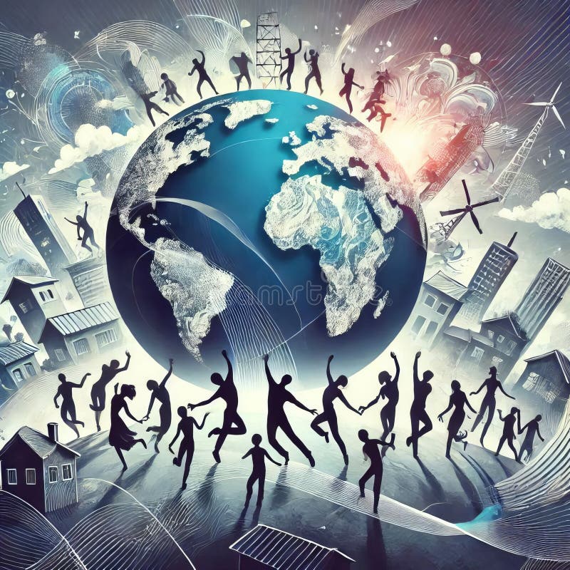 A World Where Dance Has Become a Universal Language a Illustrati Stock ...