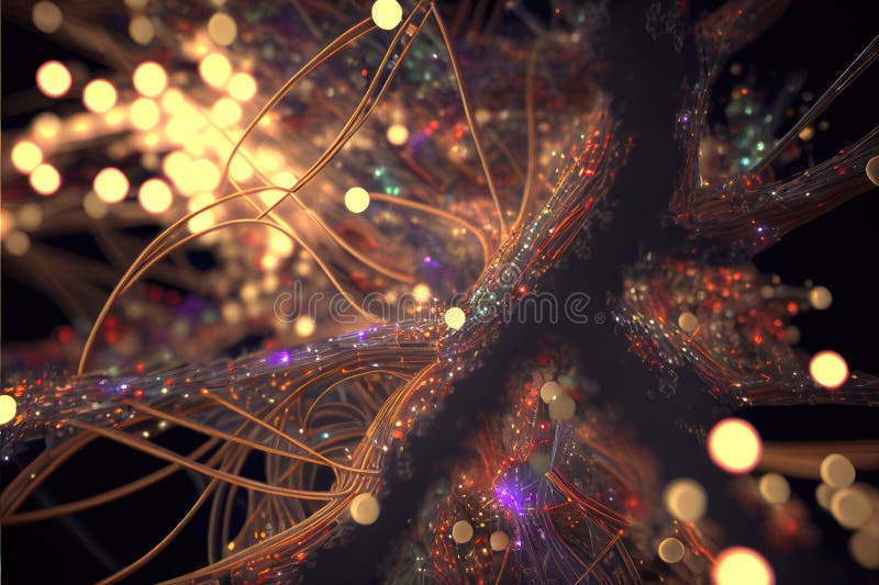 The World Where Flow the Information. a Vision of the Internet Stock ...