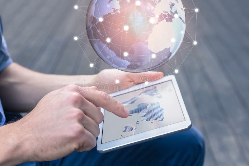 Person Using Calendar on Computer To Improve Time Management, Plan ...