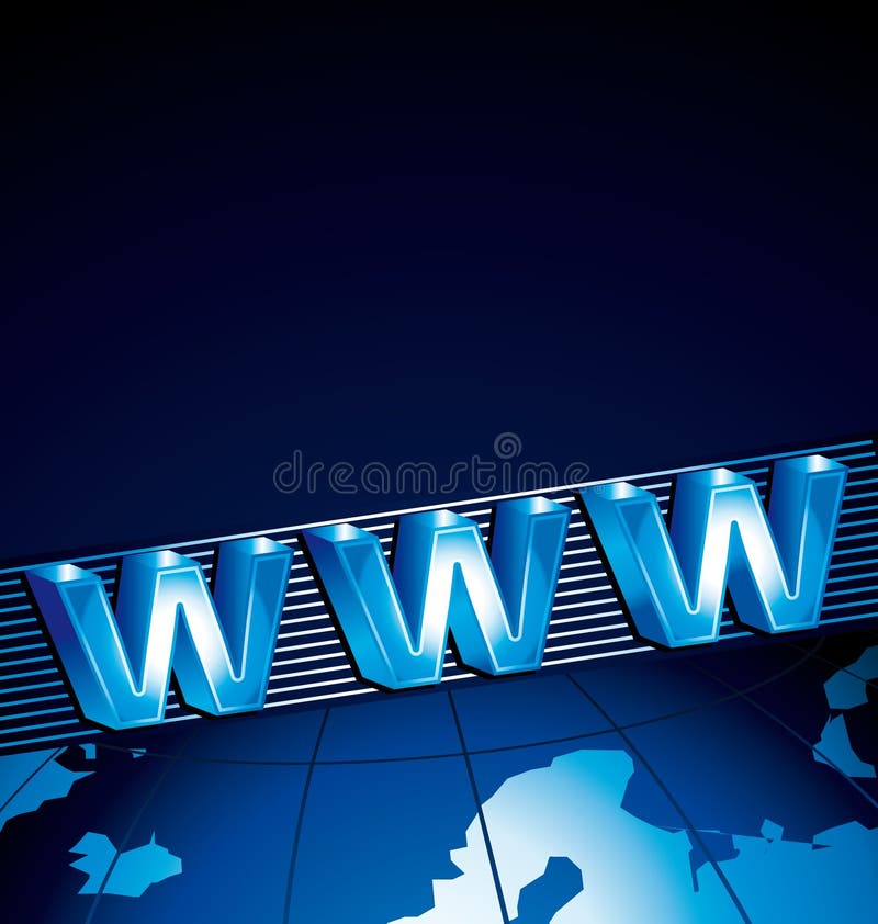 World wide web stock vector. Illustration of planet, communication ...