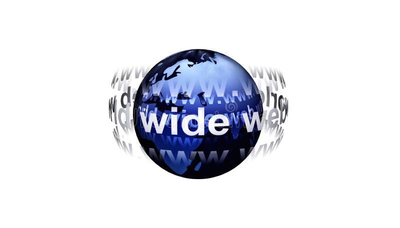 World Wide Web Around Earth Stock Illustration - Illustration of ...
