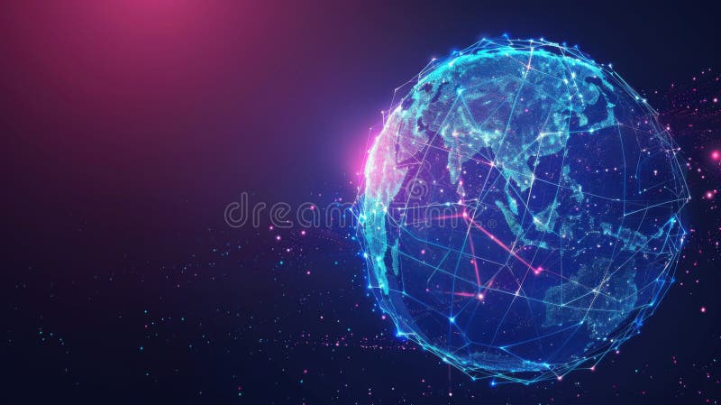 The World Wide Web in the Form of a Globe in the Phone. Global Internet ...