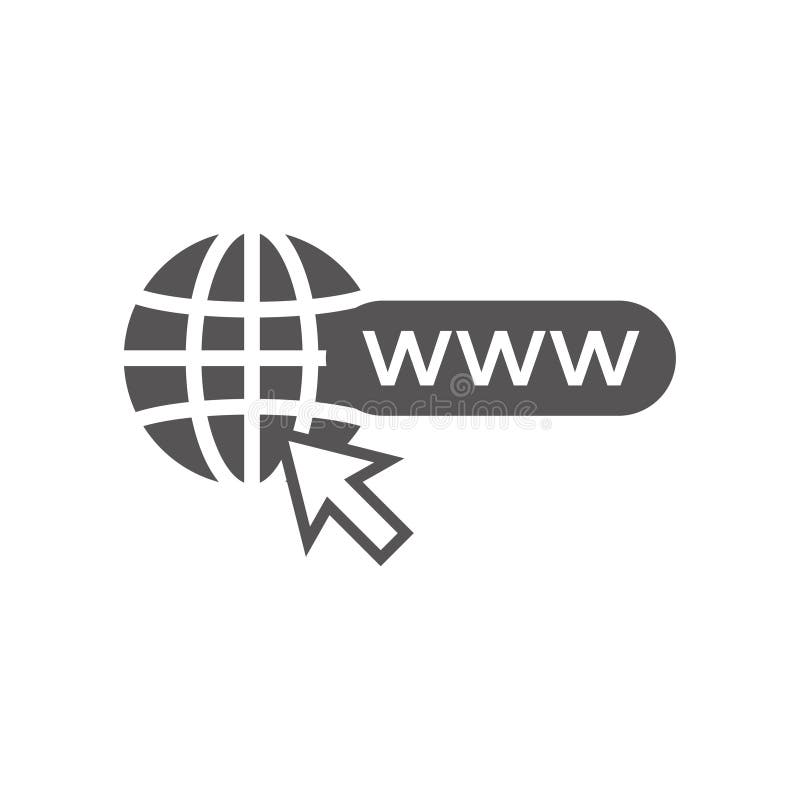 World Wide Web Icon Design Template Illustration Stock Vector ...
