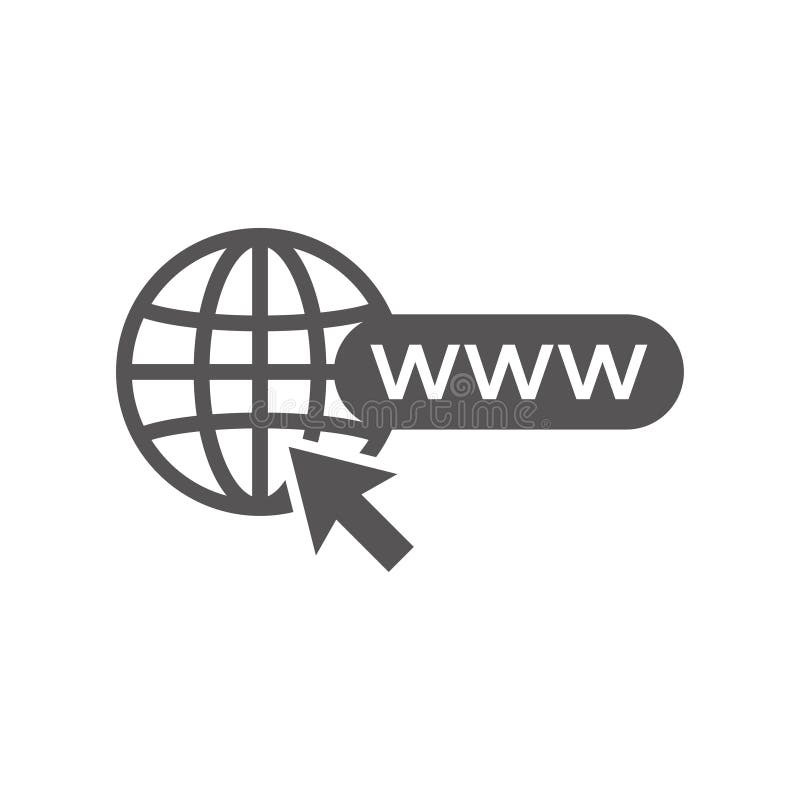 World Wide Web Icon Design Template Illustration Stock Vector ...