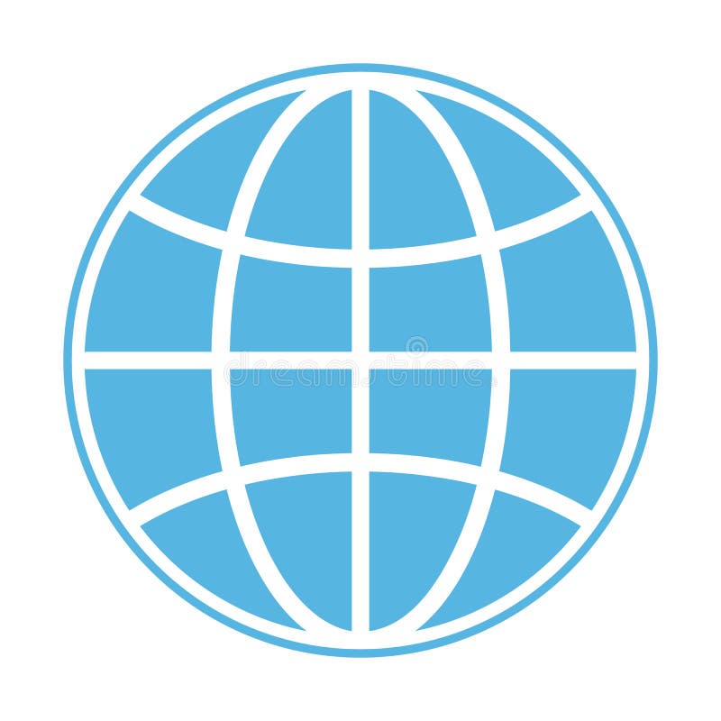 World Wide Web Icon Isoluted on the White Background Stock Vector ...