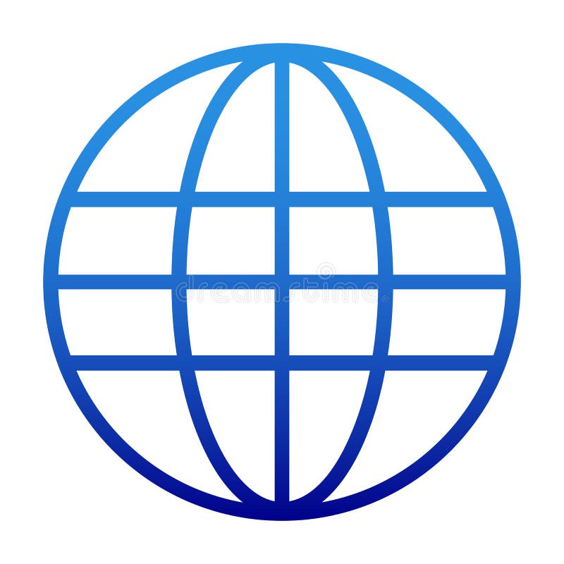 World Wide Web Icon Isolated on the White Background Stock Vector ...