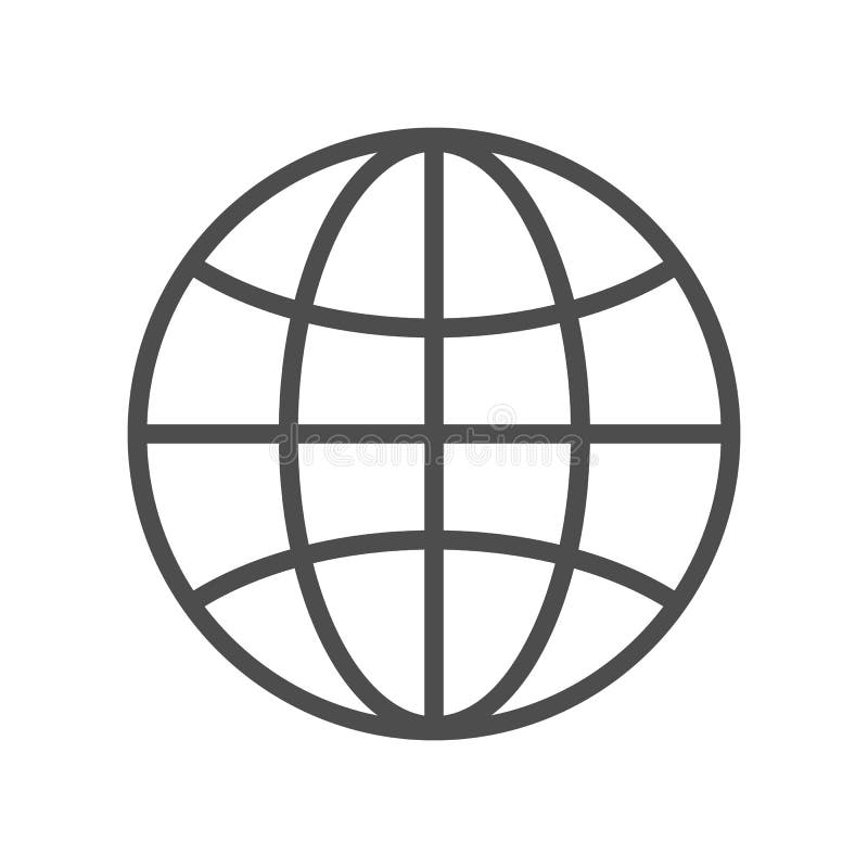 World Wide Web Icon Isoluted on the White Background Stock Vector ...