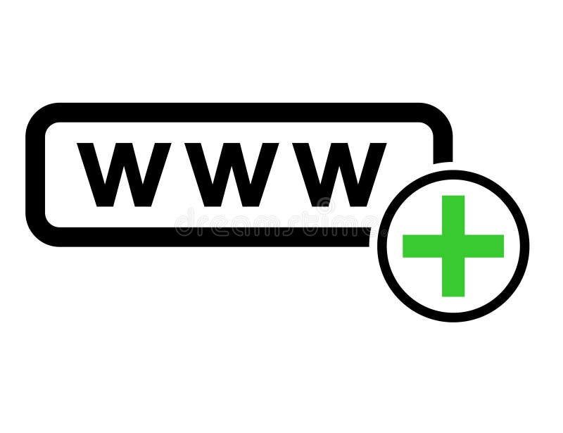 World Wide Web Icon, Www Internet Website Symbol, Click Mouse Arrow ...