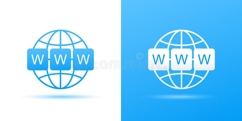 World Wide Web Symbol. WWW Icon. Website Symbol. Computer Keyboard Keys ...