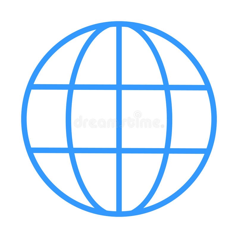 World Wide Web Vector Icon. Vector Line Logo Illustration Stock Vector ...