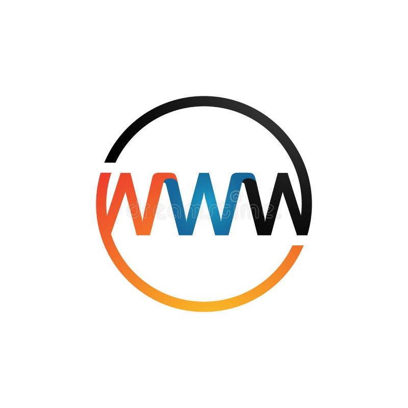 World Wide Web Www Logo Vector Design Icon Symbol Sign Illustrations ...