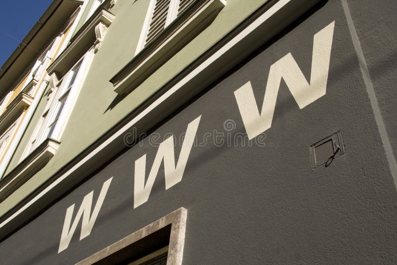 World wide web (www) sign stock image. Image of wall - 11582563