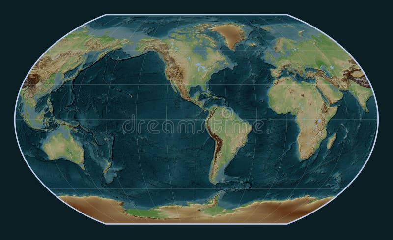 World Wiki Map - -90 PM. Kavrayskiy VII Stock Illustration ...