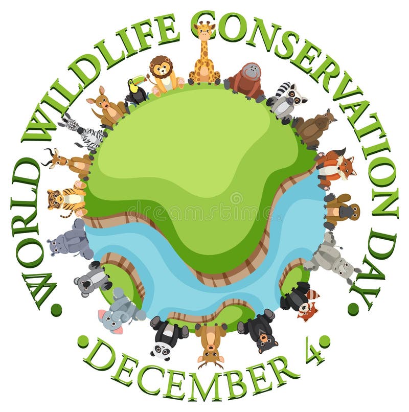 World Wildlife Conservation Day Poster Template Stock Illustration ... World Wildlife Conservation Day Poster Template Stock Illustration ...