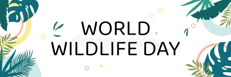 World Wildlife Day. Text among the Jungle Stock Vector - Illustration ...