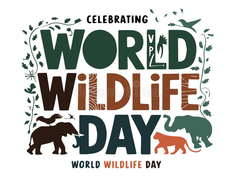 World Wildlife Day Typography Design. the Day is World Animal Cultural ...