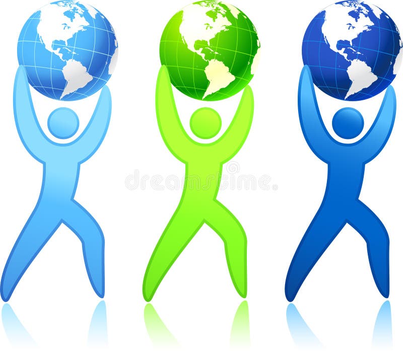 World in your hands stock illustration. Illustration of planet - 12393392