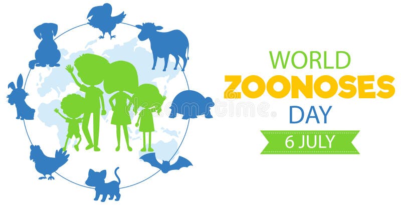 World Zoonoses Day Poster Design Stock Vector - Illustration of poster ...