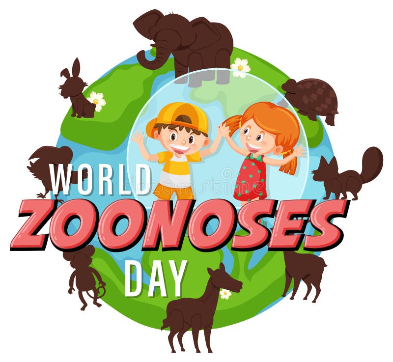 World Zoonoses Day Poster Design Stock Vector - Illustration of poster ...