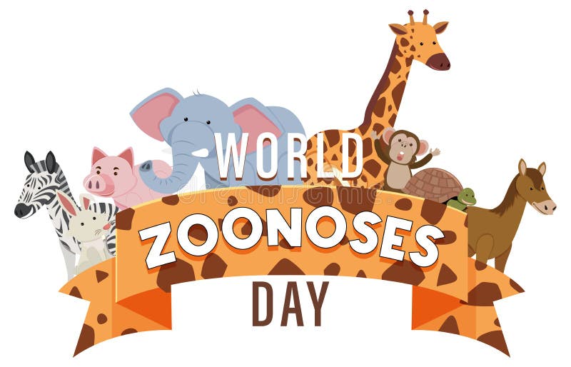 World Zoonoses Day Poster Design Stock Vector - Illustration of blank ...