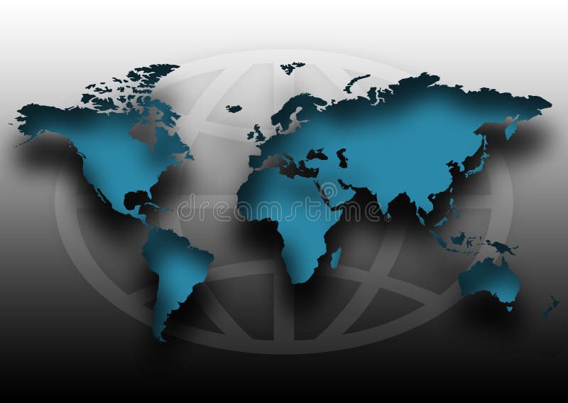 Worldmap stock illustration. Illustration of global, globe - 2101676