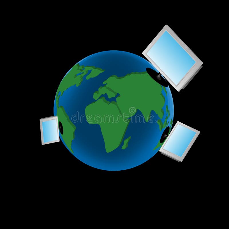 Worldnet the Internet stock vector. Illustration of earth - 19310441