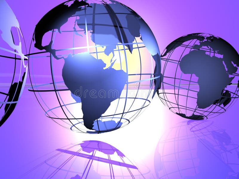 Blue worlds stock illustration. Illustration of waves, futuristic - 161967