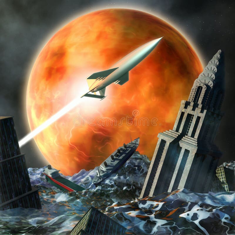 When worlds collide stock illustration. Illustration of planet - 18552990